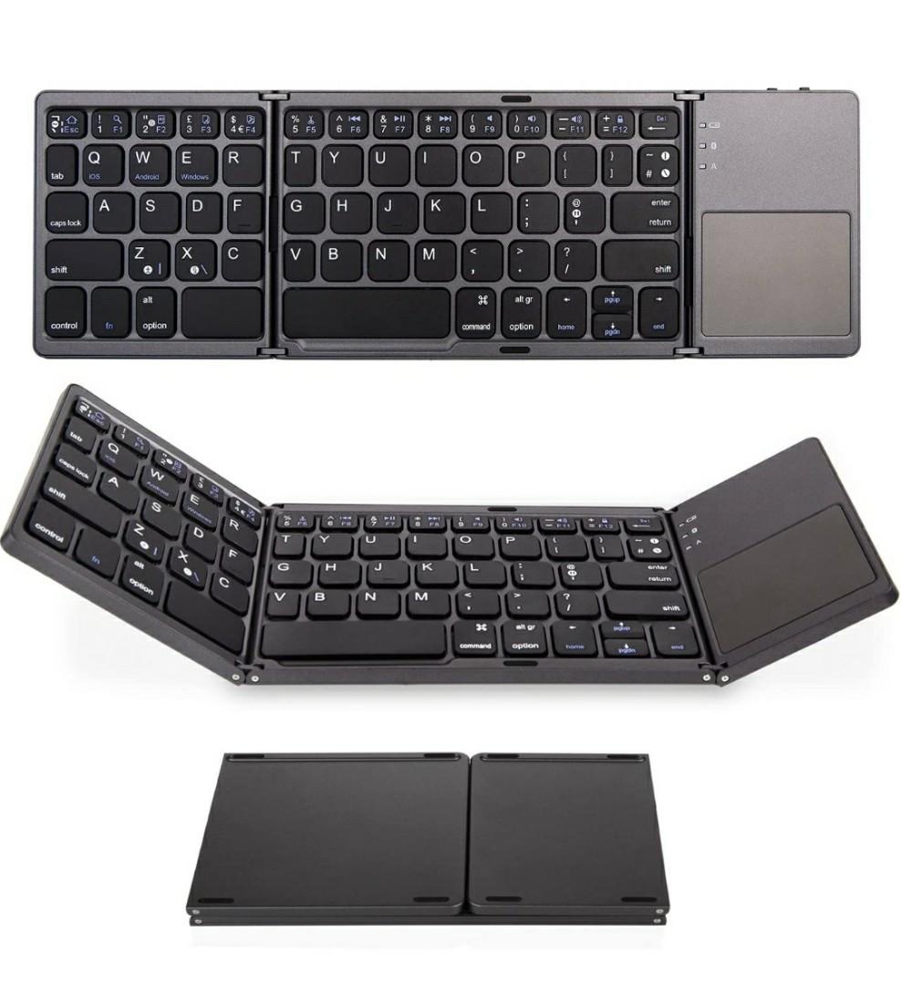 Jelly Comb Tri-fold Wireless Ultra-Slim Portable Bluetooth Keyboard ...