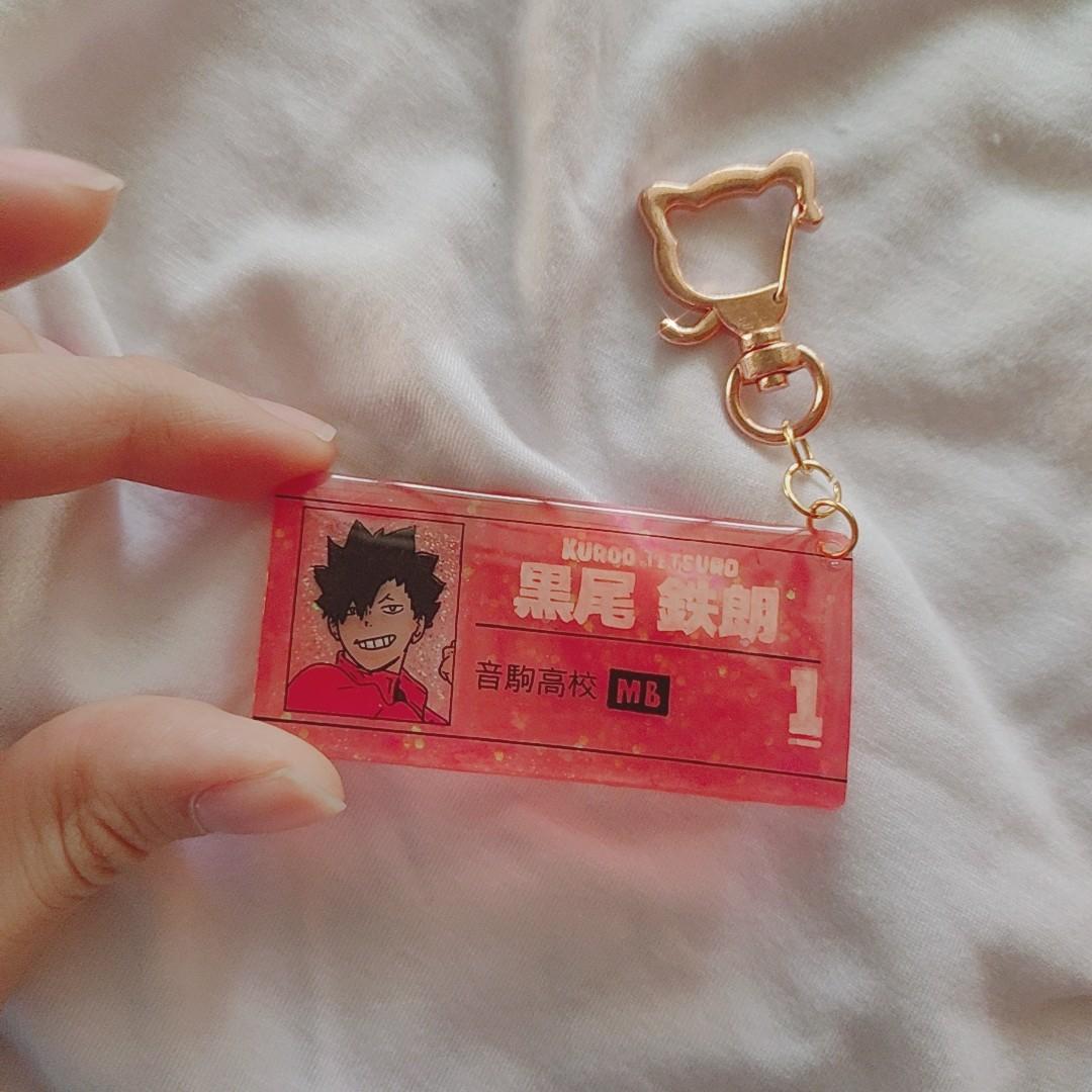 Kuroo Tetsuro Customisable Haikyuu Name Tag keychain, Entertainment, J ...