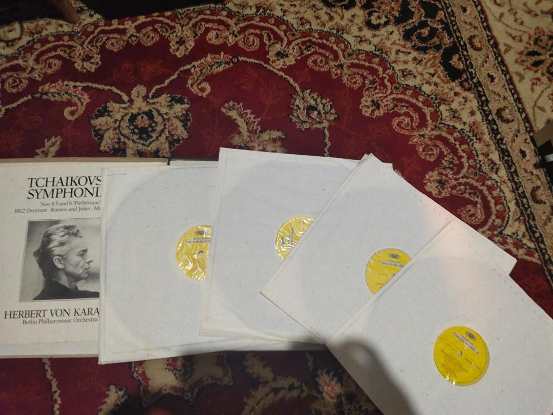 LP Vinyl Records piring hitam Tchaikovsky Symphonies boxset, Hobbies ...