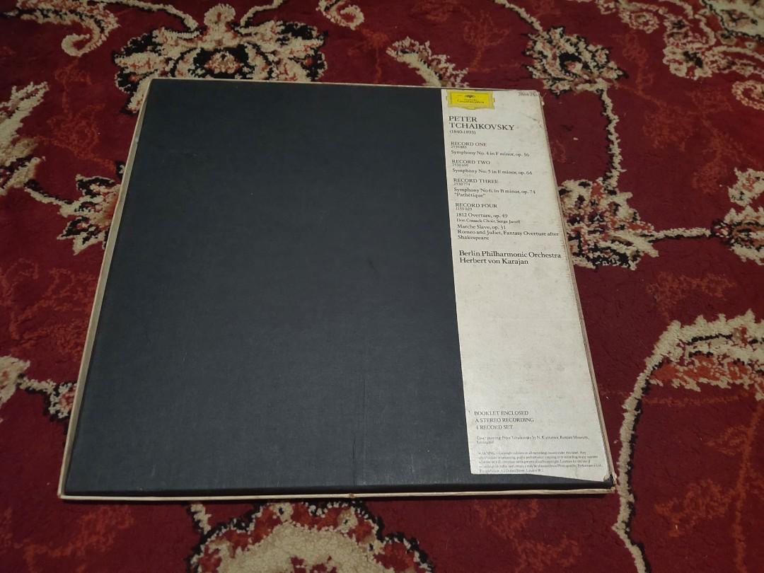 LP Vinyl Records piring hitam Tchaikovsky Symphonies boxset, Hobbies ...