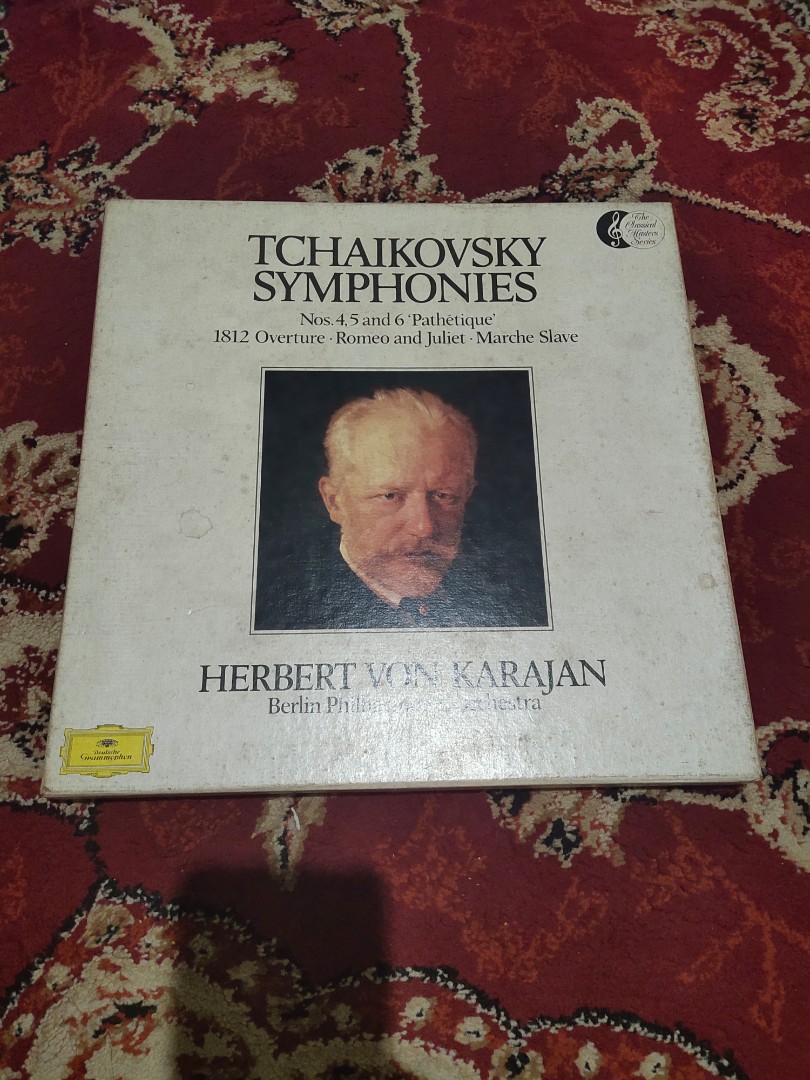 LP Vinyl Records piring hitam Tchaikovsky Symphonies boxset, Hobbies ...