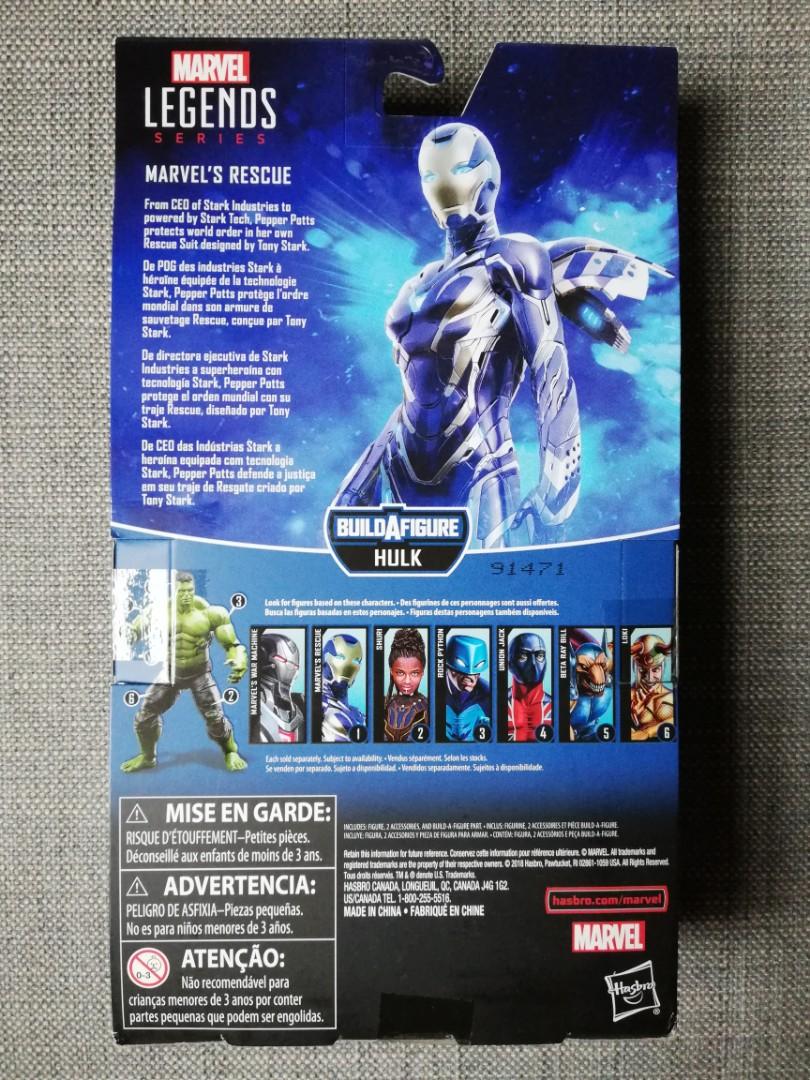 RESCUE Marvel Legends Avengers Endgame (build Hulk), Hobbies & Toys ...