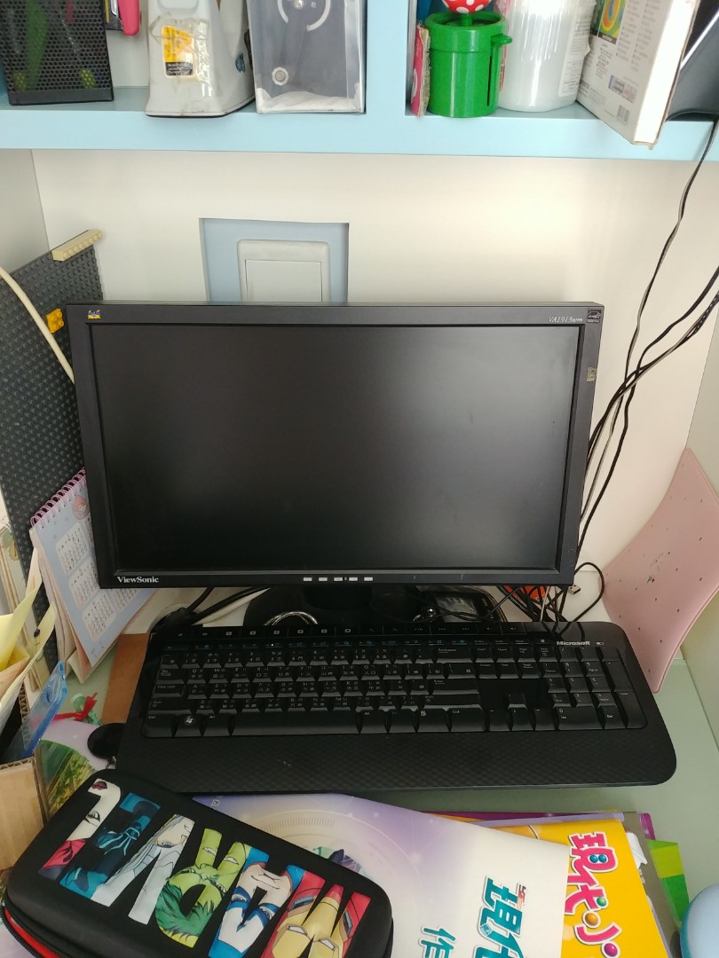 電腦Mon&無線keyboard, 電腦＆科技, 電腦周邊及配件, 電腦鍵盤及相關產品 - Carousell