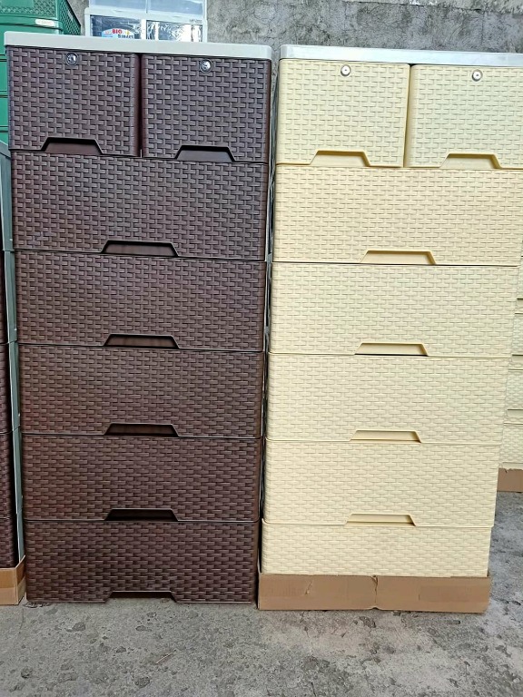 Nikko Plastic Rattan 6-Layer Drawer, Furniture & Home Living, Furniture ...