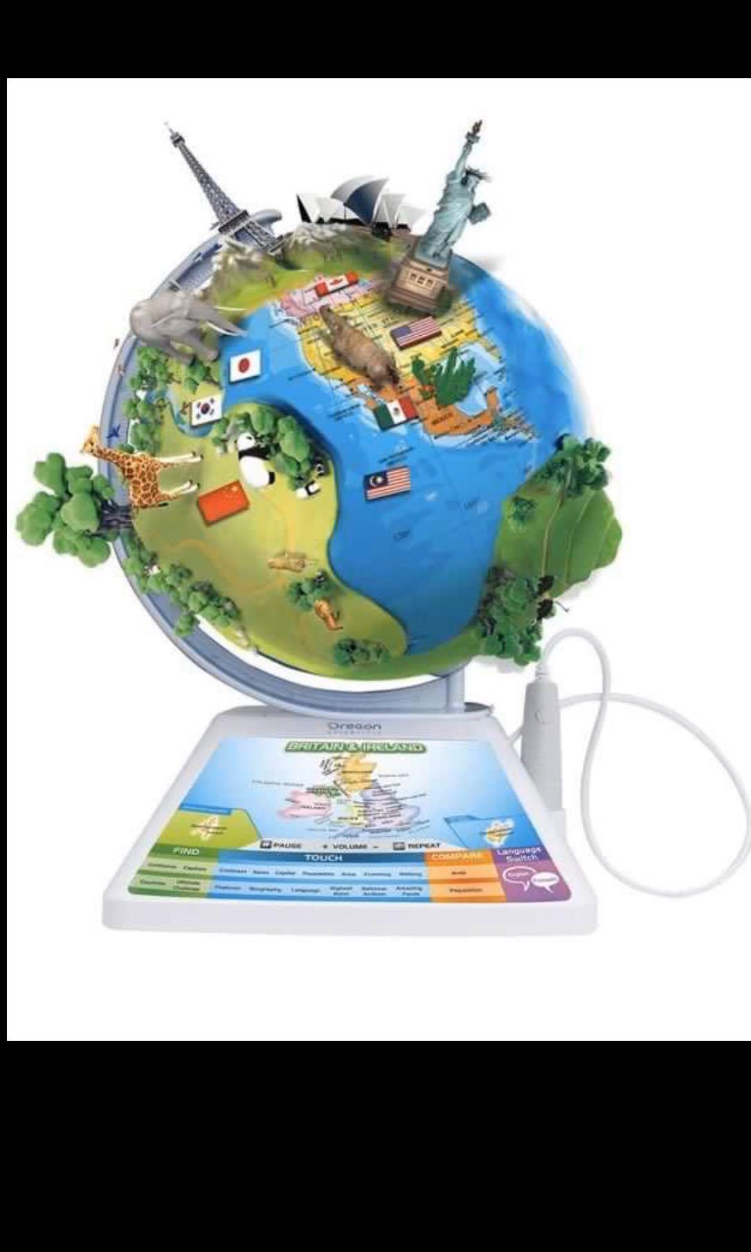 Oregon Scientific Smart Globe Adventure SG268RX Interactive Smart Globe ...