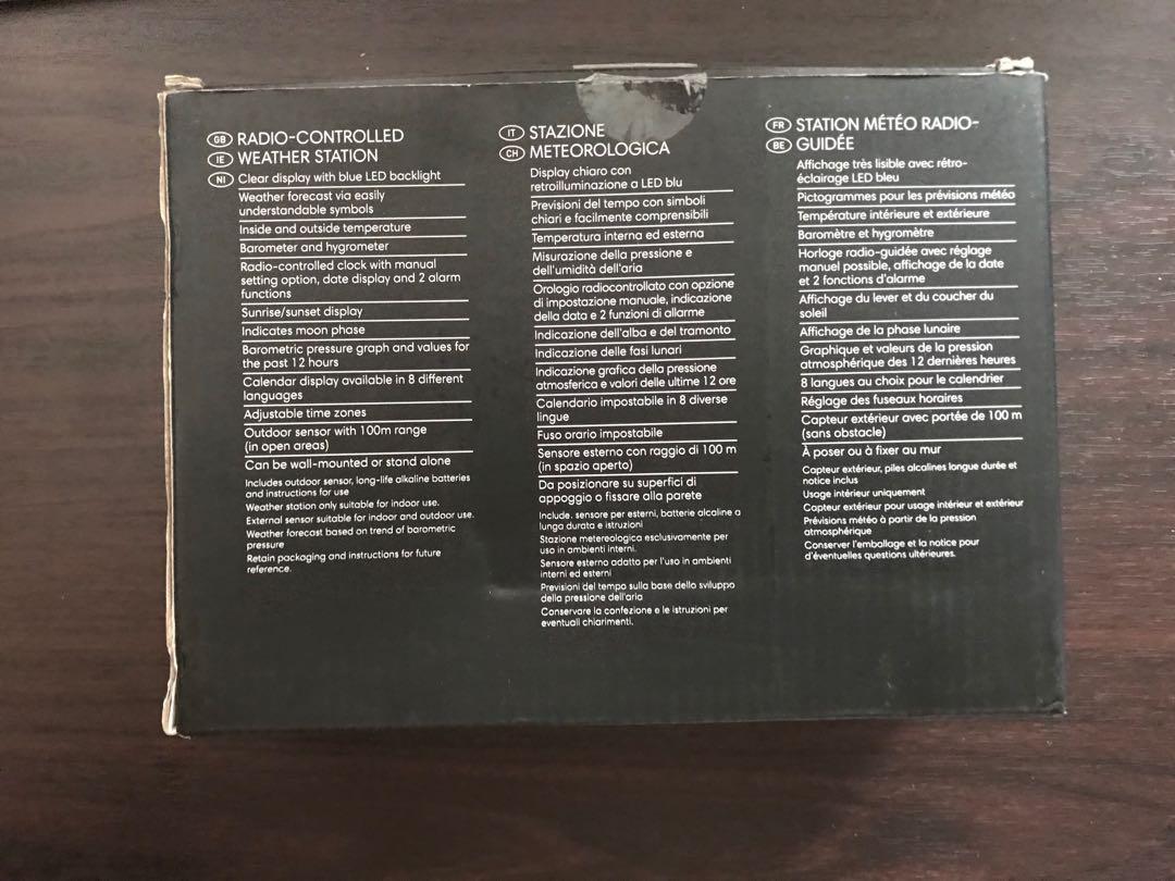 Oritronic Radio Controlled Weather Station, Everything Else on Carousell