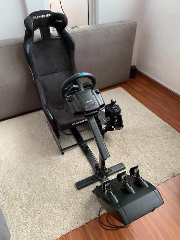 Playseat + Logictech G29 with Gear Shifter PS4, Video Gaming, Video ...