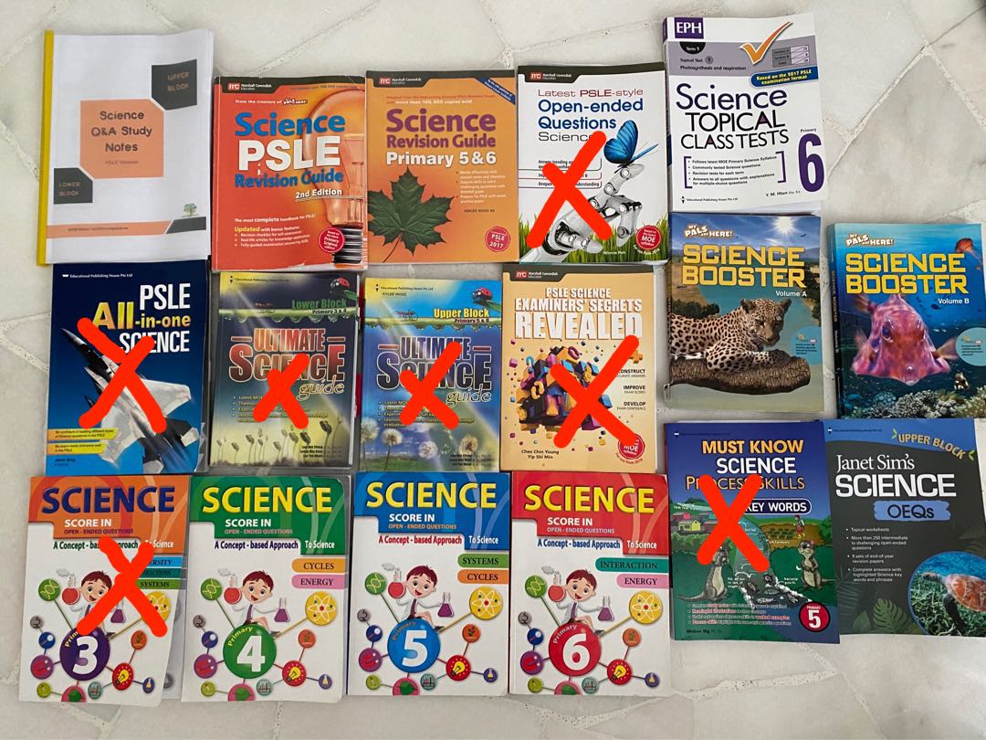 PSLE/P3 P4 P5 P6 science assessment books - new & great condition ...
