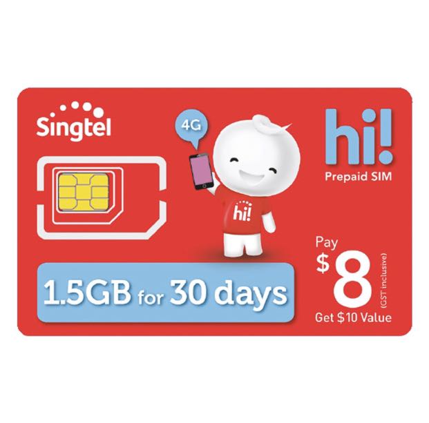 SingTel hi SIM card, Mobile Phones & Gadgets, Mobile & Gadget ...