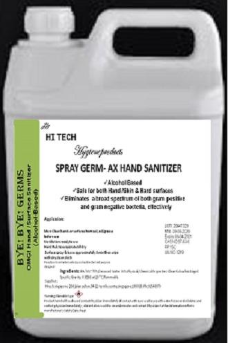 SPRAY GERM-AX HAND/SURFACE SANITIZER (Isopropyl Alcohol 70% ...