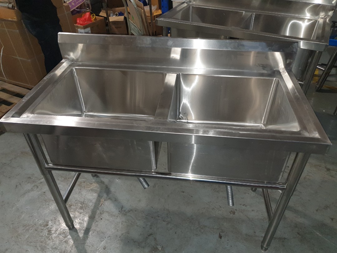 Stainless Steel 304 Double Bowl deep sink, Furniture & Home Living ...