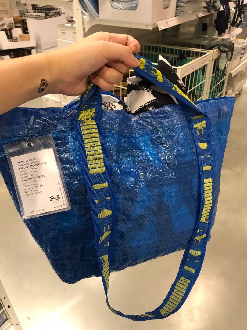 Tas plasik biru ikea buat belanja ada 2 jenis tali tas ikea minu ...