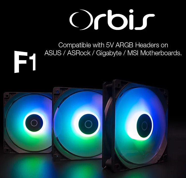TECWARE ORBIS F1 STARTER KIT ARGB RGB FANS TRIPLE PACK COMPONENT ...