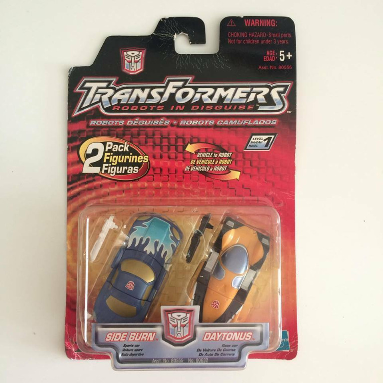 TRANSFORMERS 2001 RID SPY CHANGERS " SIDE BURN & DAYTONUS " - RARE ...