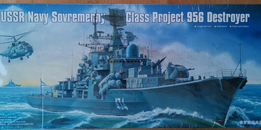 Trumpeter 1/350 scale Russian Sovremenny class Project 956 destroyer ...