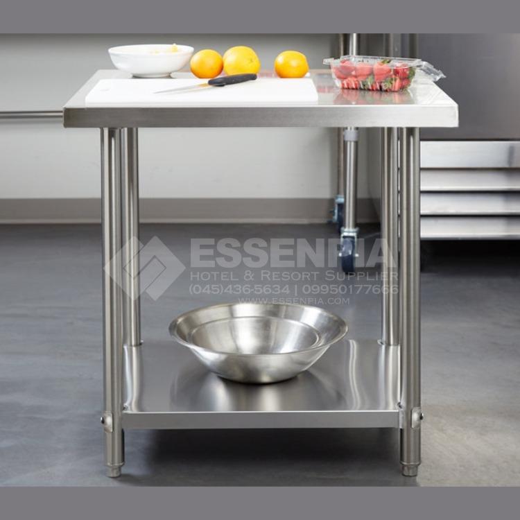 TWO-layer Cooking Table Storage Rack Storage Shelf Restaurant Kitchen ...