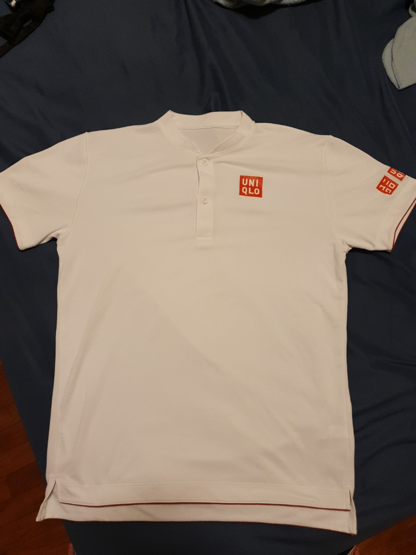 Uniqlo Roger Federer Tennis Shirt, Men's Fashion, Tops & Sets, Tshirts ...