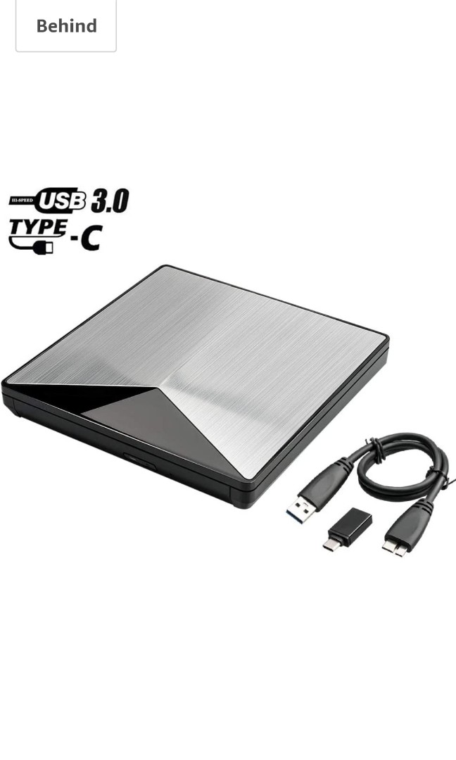 USB DVD Drive - Anfly External CD DVD Drive, USB 3.0 DVD Player for ...