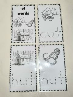-ap 3-letter Word Cards Reading Writing Spelling Learning Penmanship ...