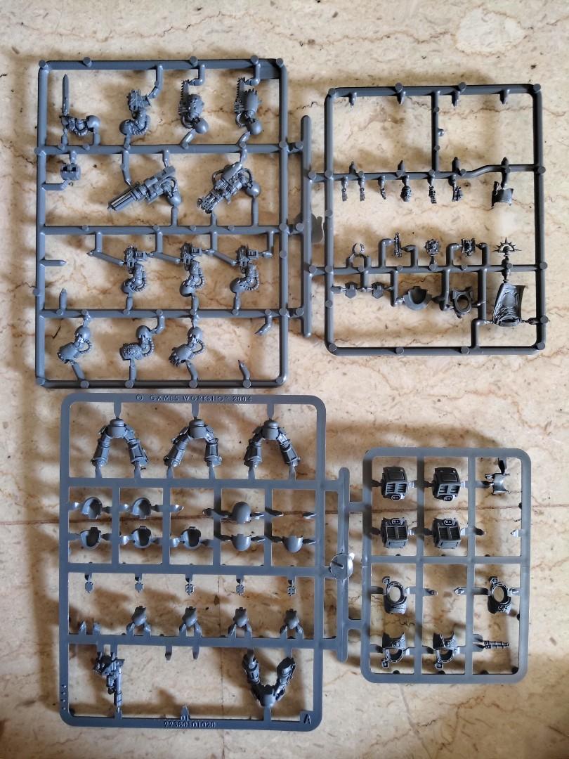 Warhammer Space Marine terminators X 4 on sprue, Hobbies & Toys, Toys ...