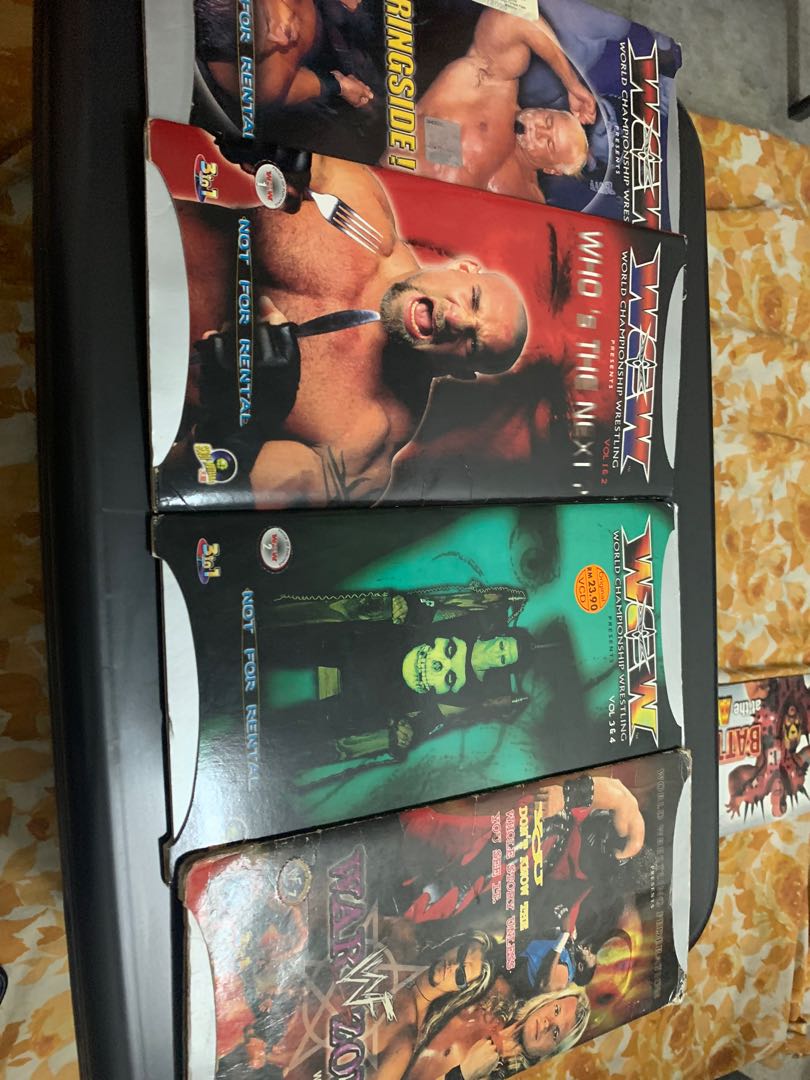 Wcw wwe wwf vcd dvd wrestling, Hobbies & Toys, Music & Media, CDs ...
