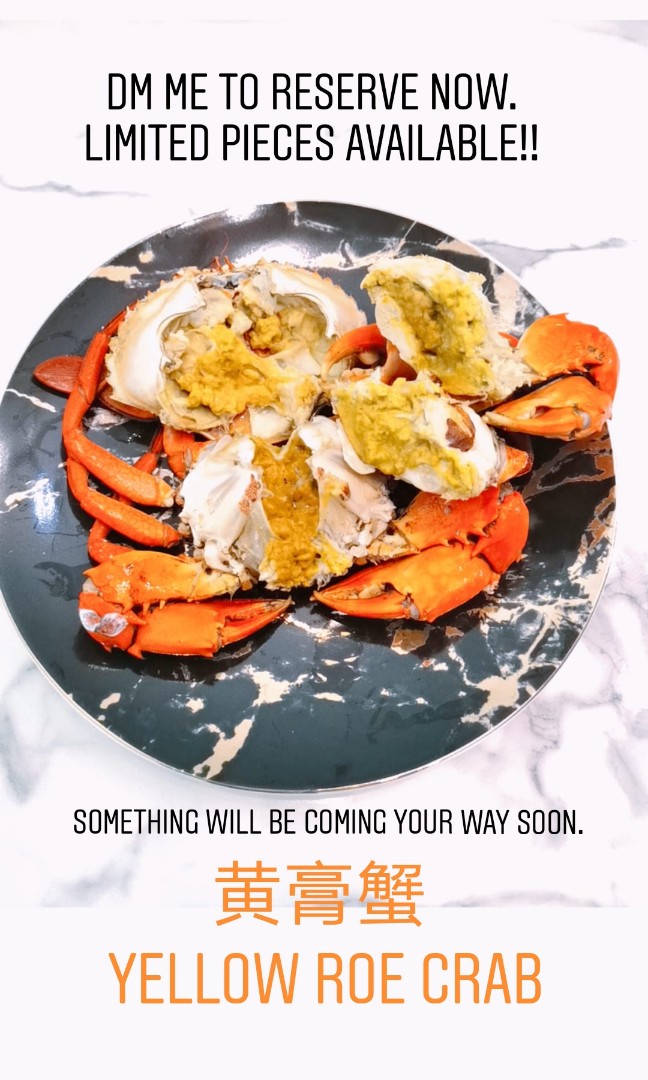 YELLOW ROE CRAB 黄膏蟹, Food & Drinks, Chilled & Frozen Food on Carousell