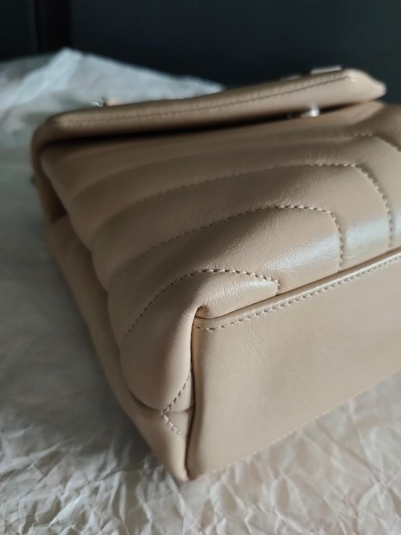 YSL Lou Lou Small Beige, Luxury, Bags & Wallets on Carousell