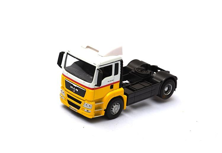 MAN TGS (1:32) 4x2 Truck Tractor - Yellow w/ white top, Hobbies & Toys ...