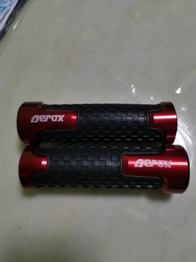 Aerox grips, Motorcycles, Motorcycle Accessories on Carousell