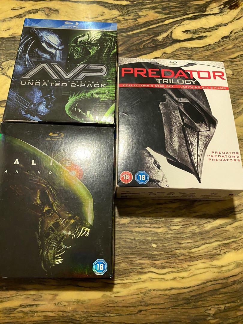 Aliens And Predators Complete Blu Ray Collection, Hobbies & Toys, Music ...
