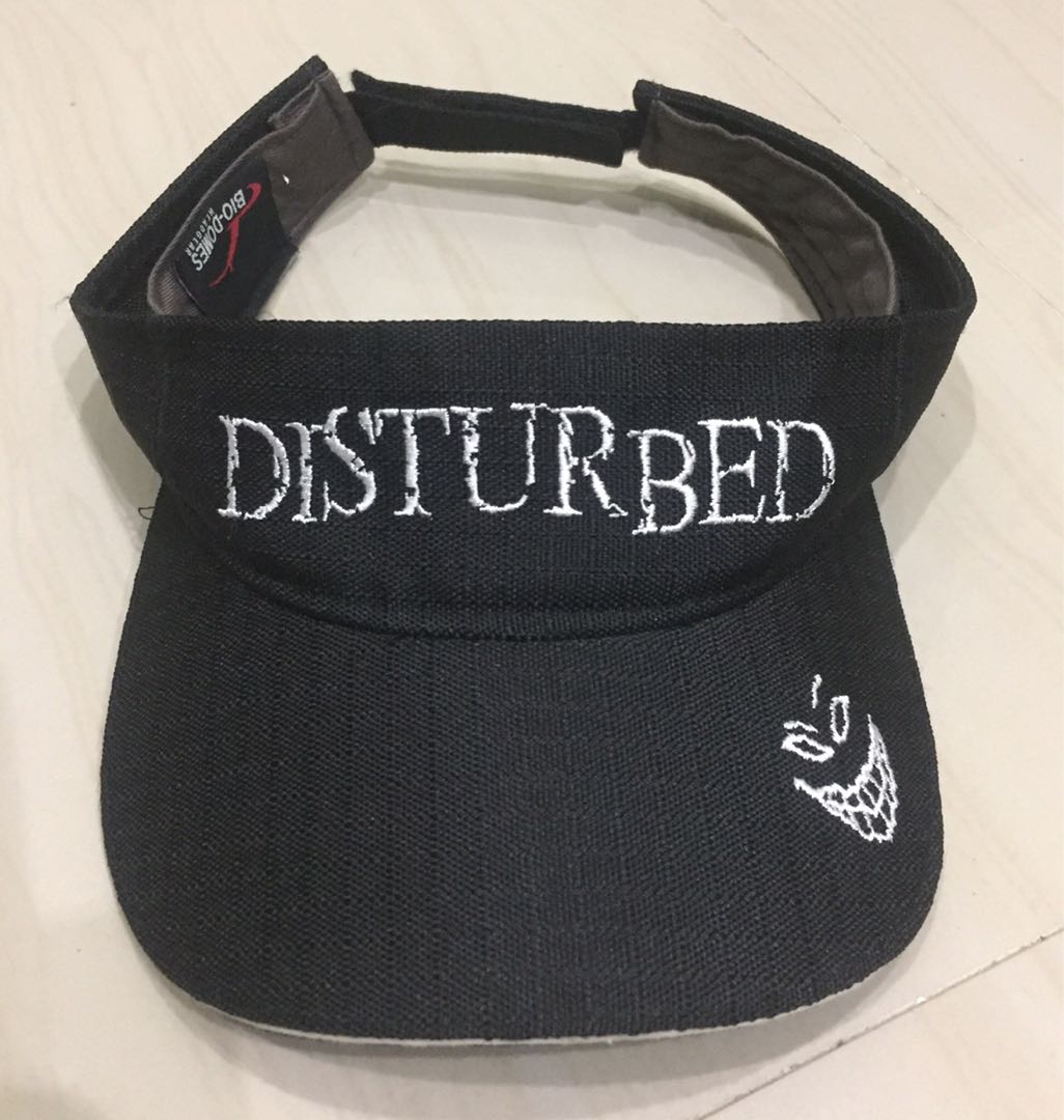Band disturbed visor cap, Men's Fashion, Watches & Accessories, Cap ...