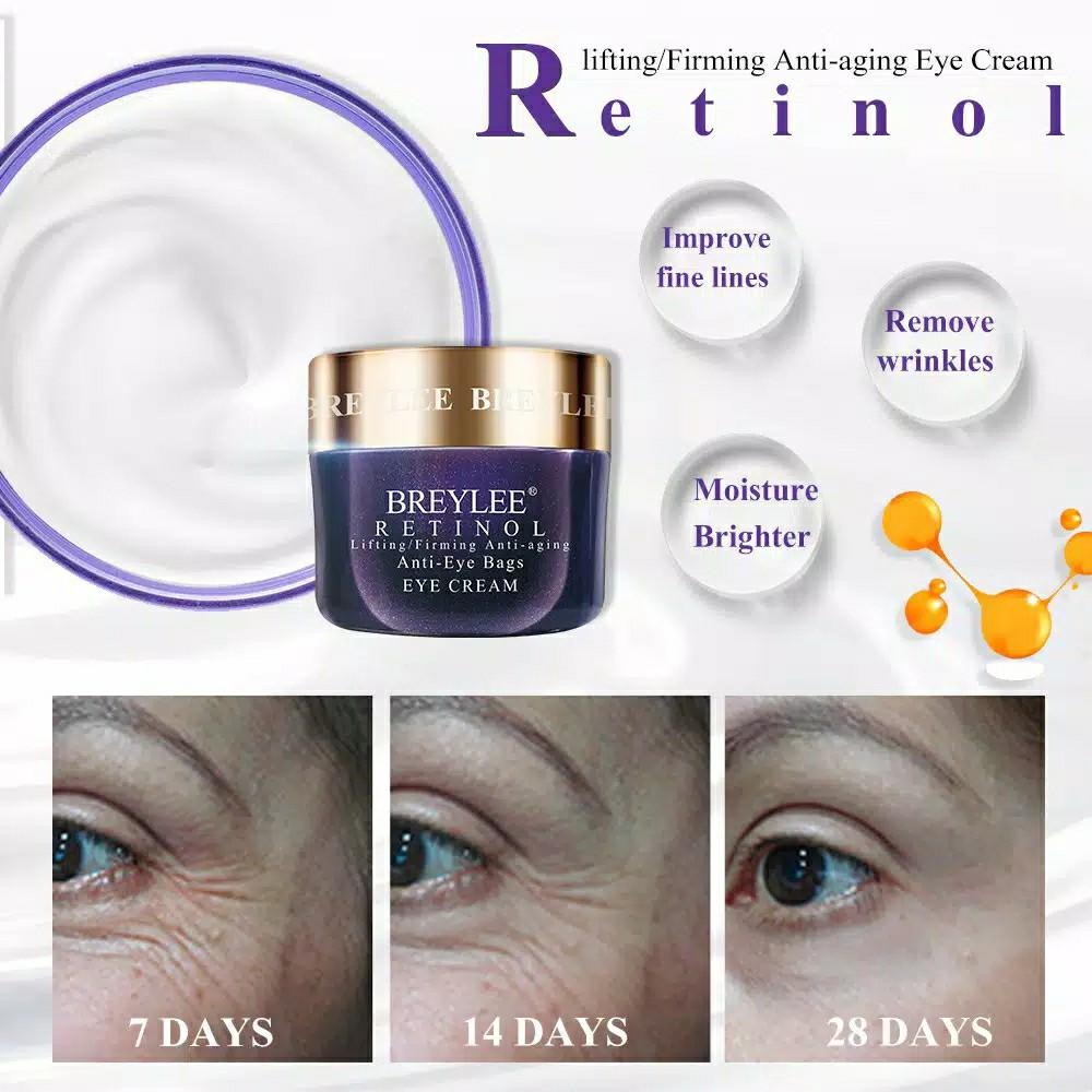 BREYLEE Eye Cream Hyaluronic Acid Moisturizing Ageless Retinol Anti ...