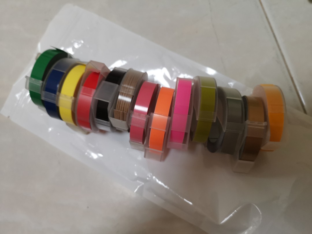 Embossed label refills 9mm / 3m, Hobbies & Toys, Stationery & Craft ...