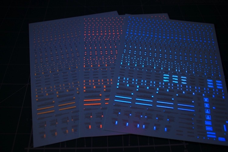 Evo Fluorescent water slides type 1 for gundam, Hobbies & Toys ...