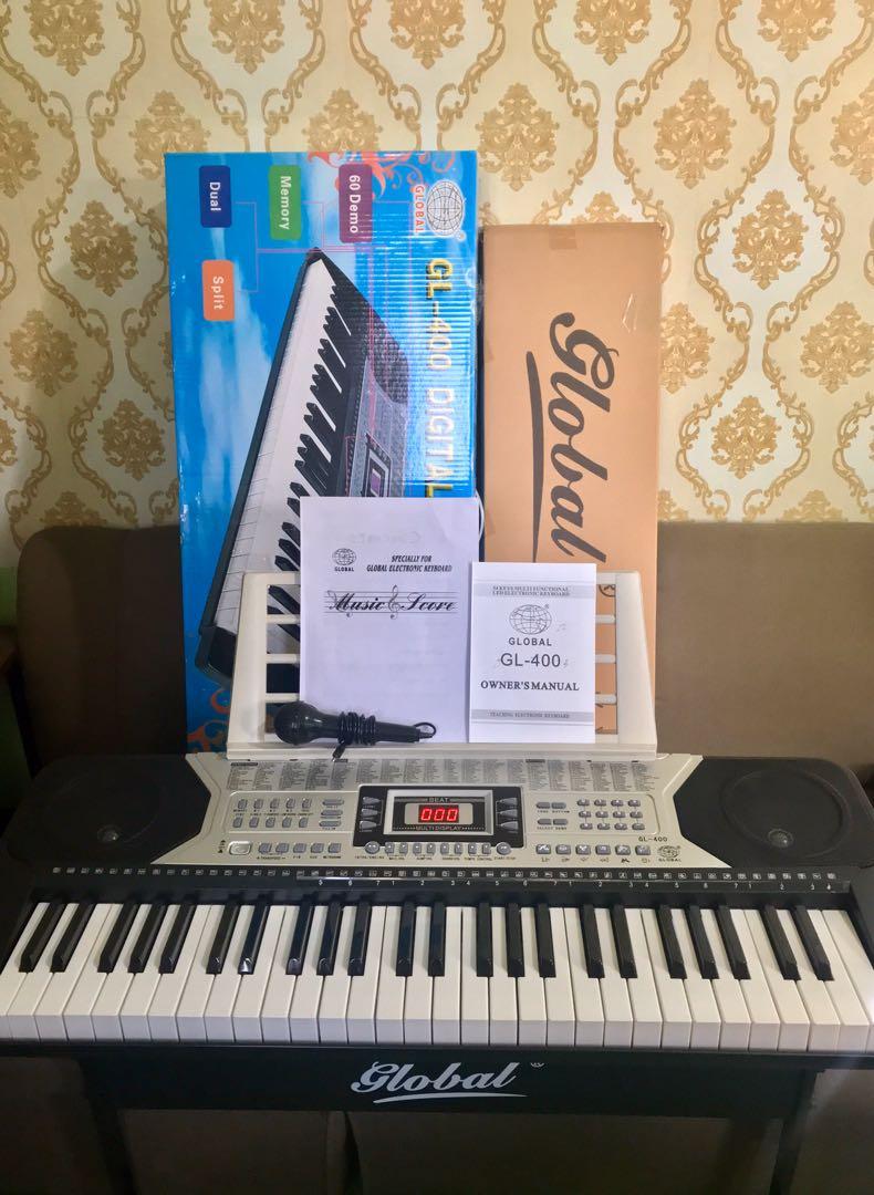 FOR SALE!!! Global GL-400 Digital Electronic Keyboard Piano w/ Stand ...