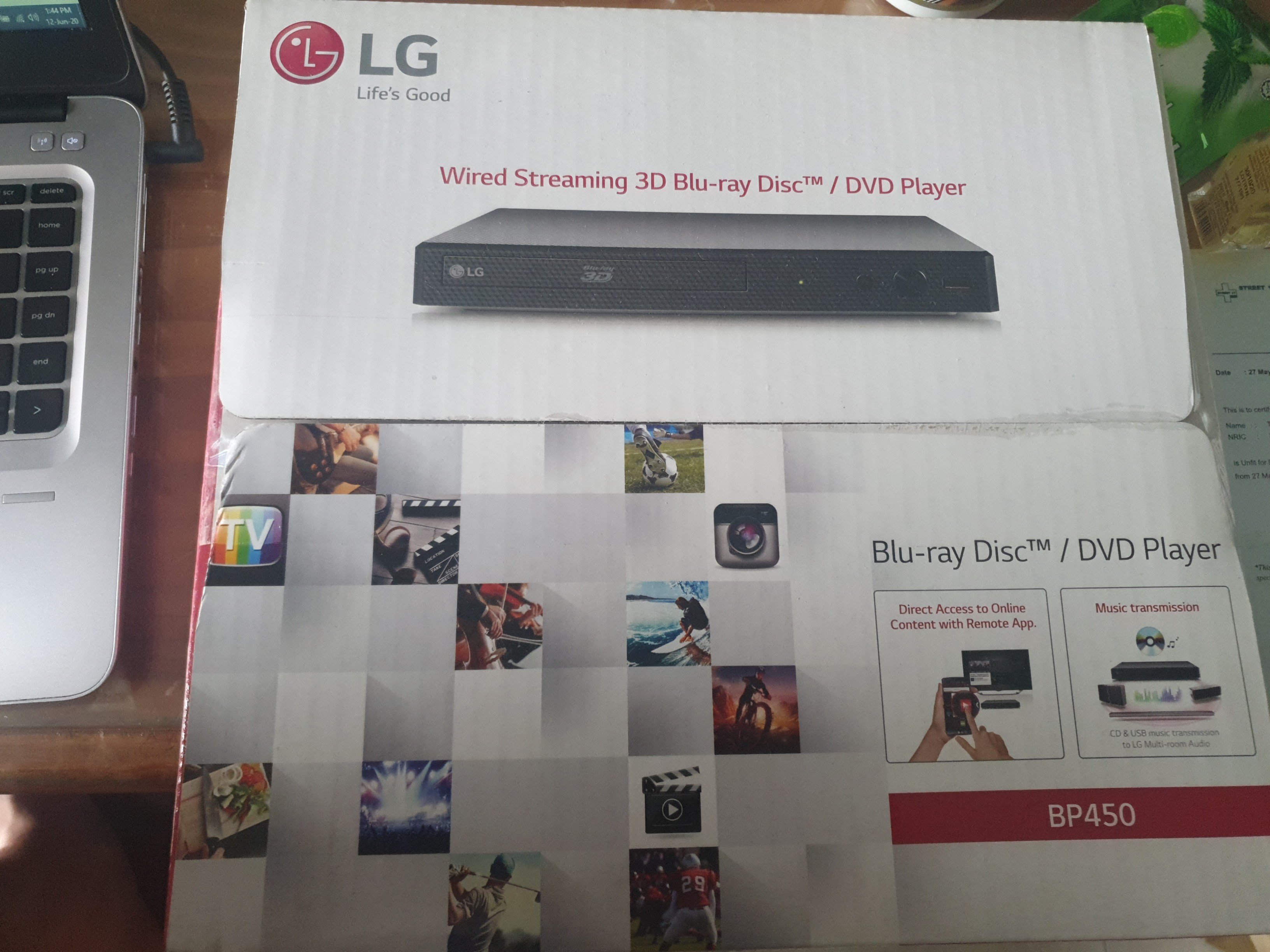LG Blu-Ray / DVD Player BP450, TV & Home Appliances, TV & Entertainment ...