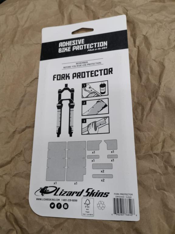 Lizard Skins Fork Protector Clear (Gloss), Sports Equipment, Bicycles ...