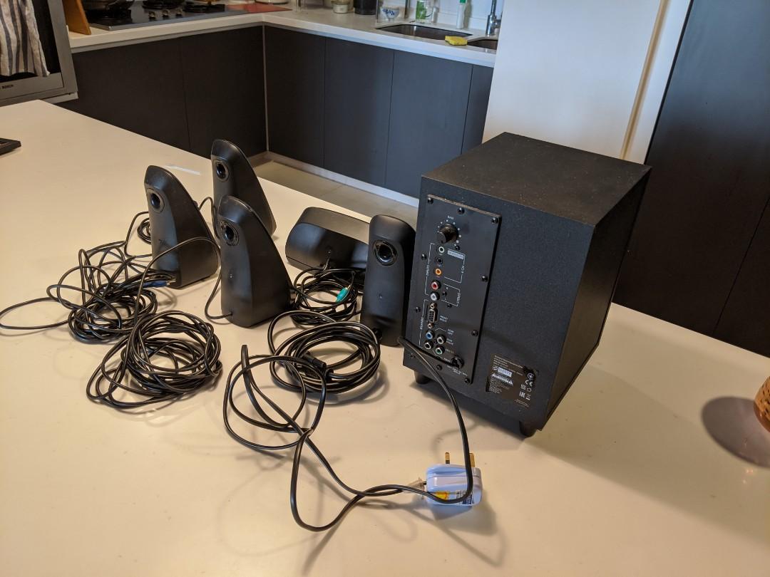 Logitech Z506 5.1 speaker system, Audio, Soundbars, Speakers ...
