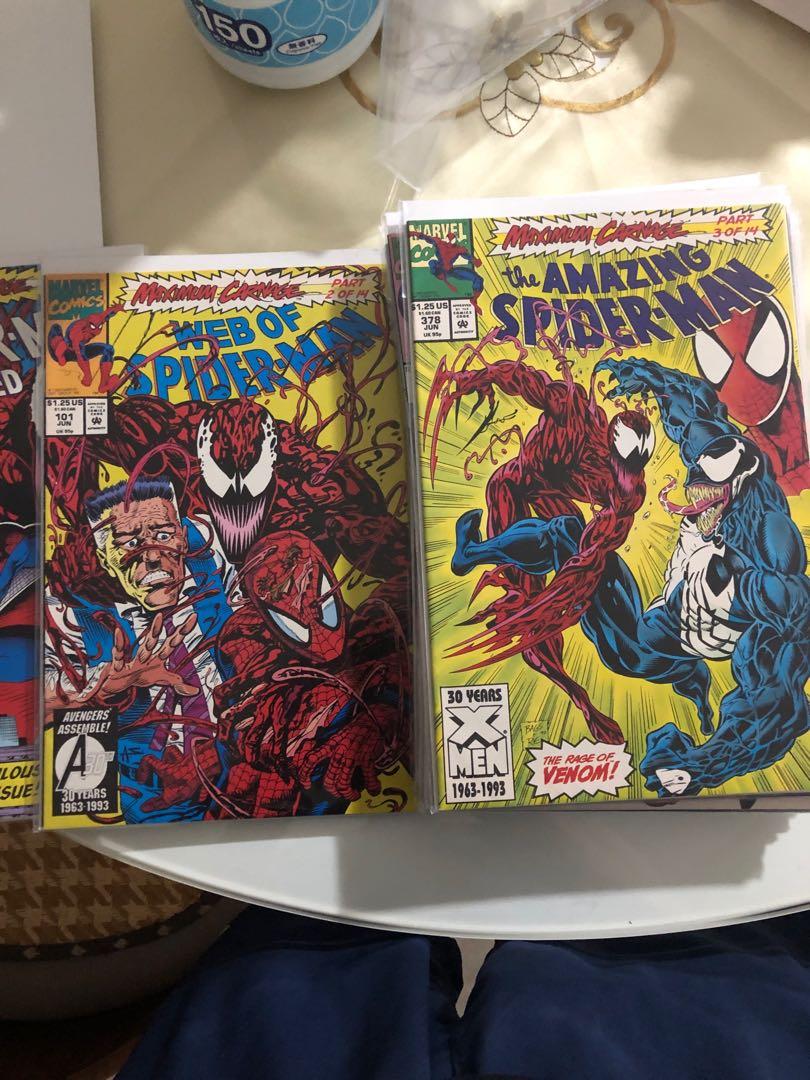 Maximum carnage complete set 1-14 marvel comic, Hobbies & Toys, Books ...