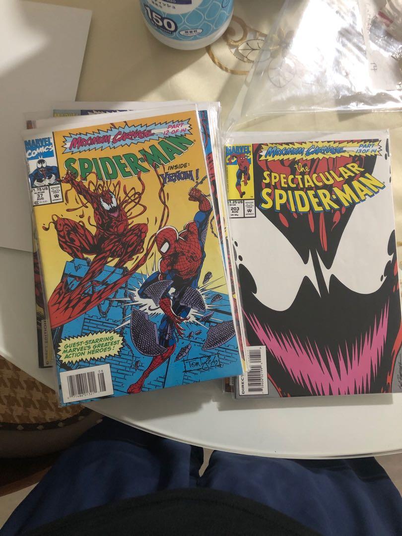 Maximum carnage complete set 1-14 marvel comic, Hobbies & Toys, Books ...