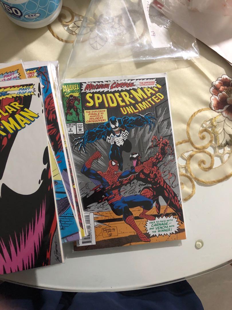 Maximum carnage complete set 1-14 marvel comic, Hobbies & Toys, Books ...