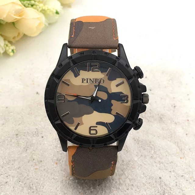 Men watch-pinbo camouflage, Men's Fashion, Watches on Carousell