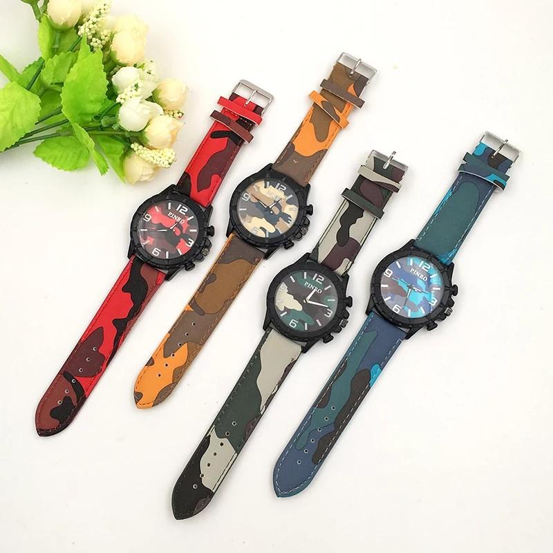Men watch-pinbo camouflage, Men's Fashion, Watches on Carousell