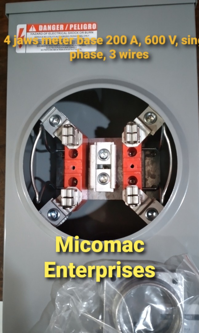 Rectangular meter socket, Furniture & Home Living, Lighting & Fans ...