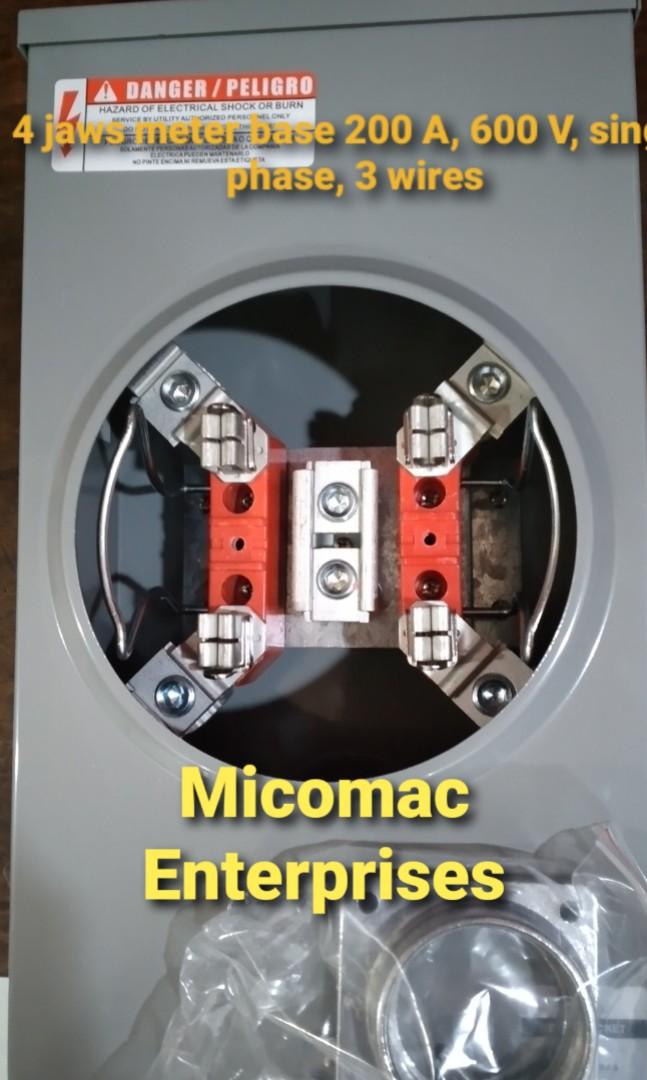 Rectangular meter socket, Furniture & Home Living, Lighting & Fans ...