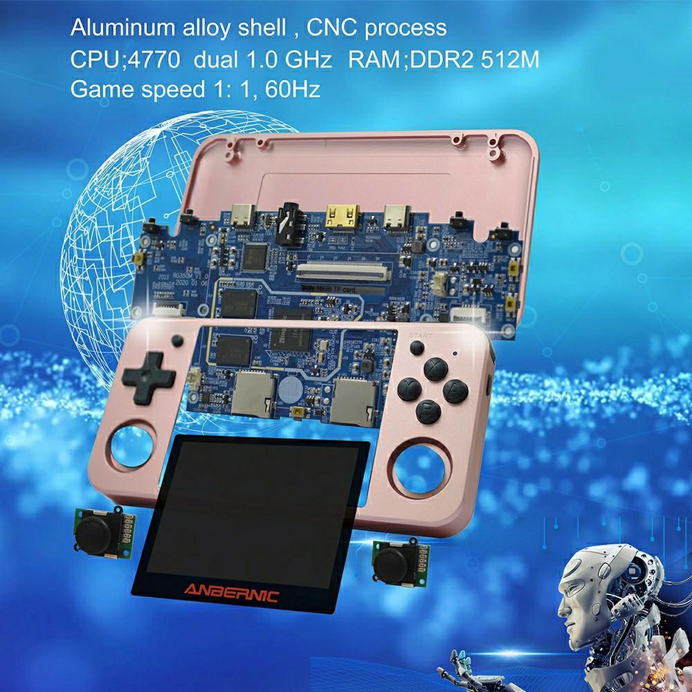 RG350M Retro gaming handheld - Rose Gold, Toys & Games, Video Gaming ...