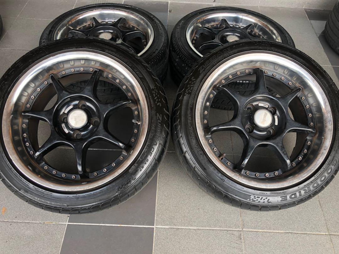 Rim Enkei RS Evolution 16x7JJ PCD100, Auto Accessories on Carousell