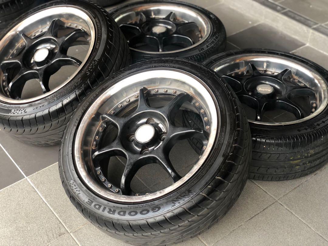 Rim Enkei RS Evolution 16x7JJ PCD100, Auto Accessories on Carousell