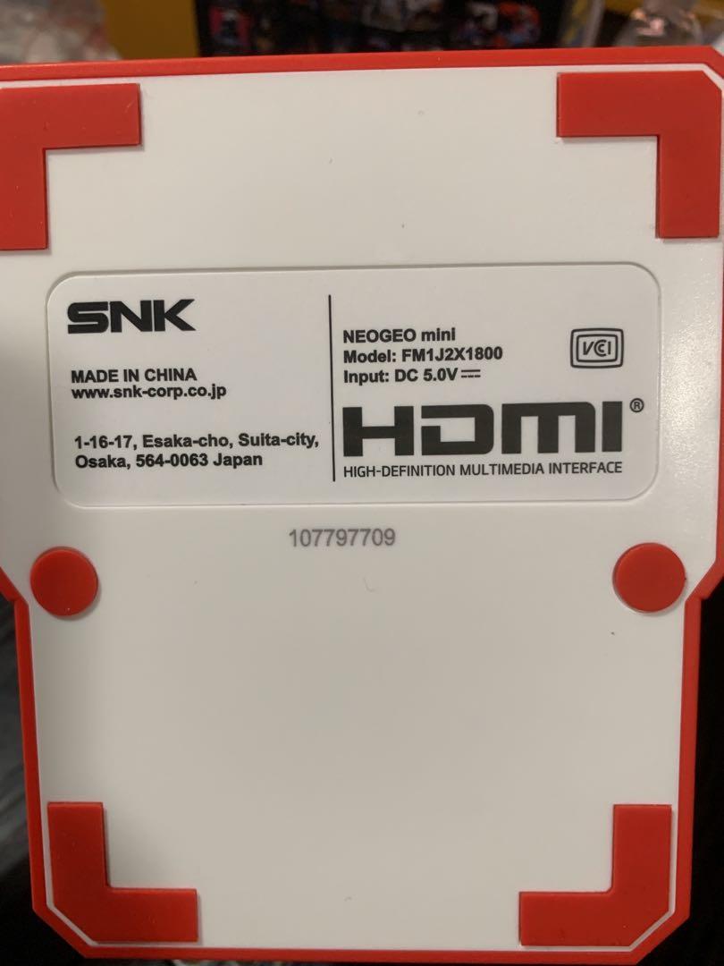 SNK 40th Anniversary NEOGEO mini 40款 懷舊遊戲 經典街機遊戲 95%new, 電子遊戲, 遊戲機配件 ...