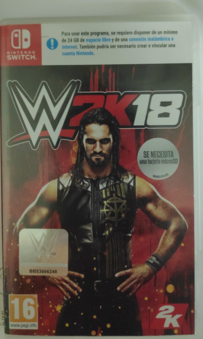 Wwe Switch 2k18, Video Gaming, Video Games, Nintendo on Carousell